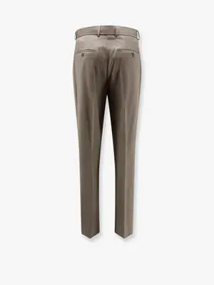 Tagliatore Nevil Virgin Wool Trousers With Belt