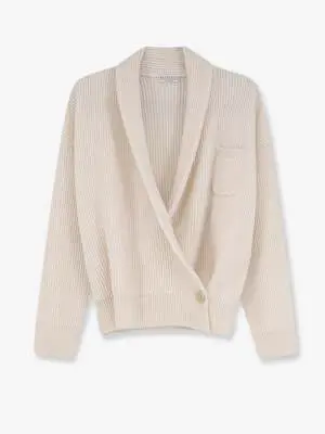 Brunello Cucinelli Cashmere Cardigan - White