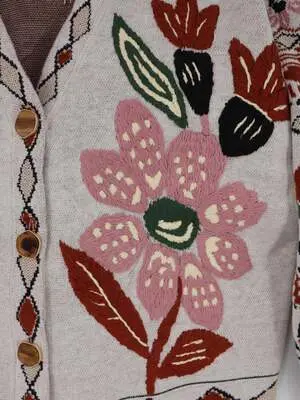 Farm Rio Cardigan With Embroidery