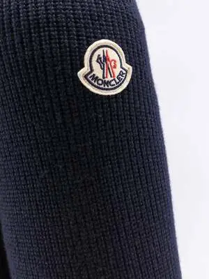 Moncler Down Jacket With Virgin Wool Inserts