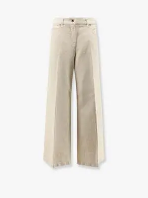 Aspesi Denim Trousers With Back Logo Patch