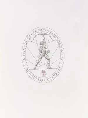 Brunello Cucinelli Cotton Tshirt With Print On The Front