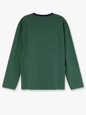 Miu Miu Cotton Tshirt With Striped Pattern