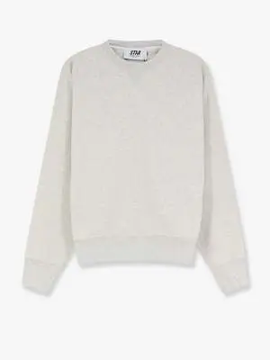 GOLDEN GOOSE Crew Neck Sweatshirt With Back Logo Detail