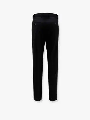 Tagliatore Nevil Virgin Wool Trousers With Belt