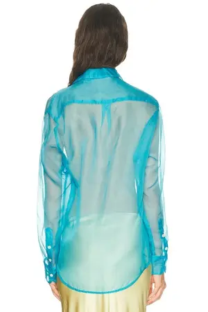 Sprwmn Oversized Organza Shirt