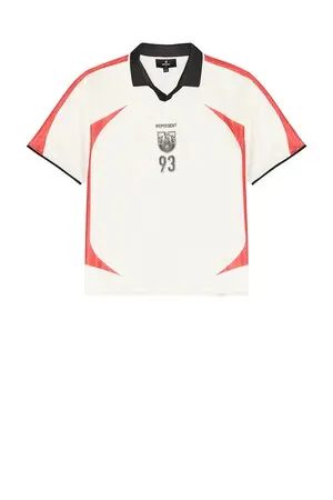 REPRESENT Spike Football Top In White