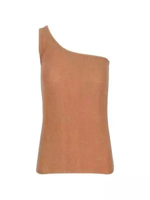 LA ROSE One-shoulder Knitted Top