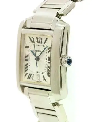 Cartier Tank Française 28mm Watch - White
