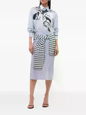 Brandon Maxwell Keegan Striped Shirt