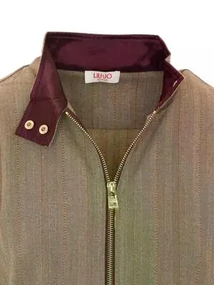 Liu Jo Herringbone-pattern Zip-up Jacket