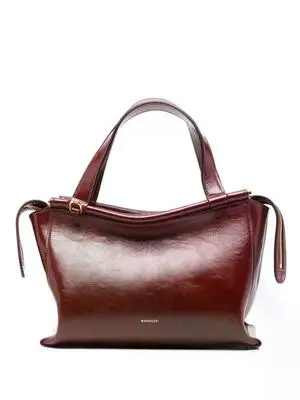 WANDLER Patent-finish Leather Tote Bag - Red