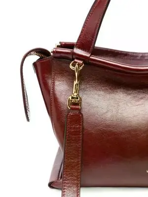 WANDLER Patent-finish Leather Tote Bag - Red