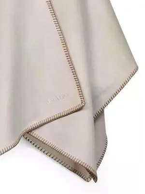 Max Mara Belted Whipstitch-trim Poncho