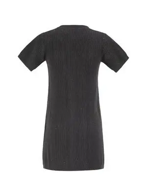 Brunello Cucinelli Sequin-embellished Ribbed-knit Dress