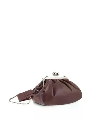 Max Mara Medium Pasticcino Leather Clutch Bag