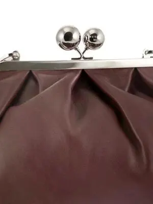 Max Mara Medium Pasticcino Leather Clutch Bag