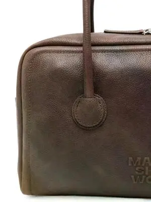 MARGESHERWOOD Logo-embossed Leather Shoulder Bag