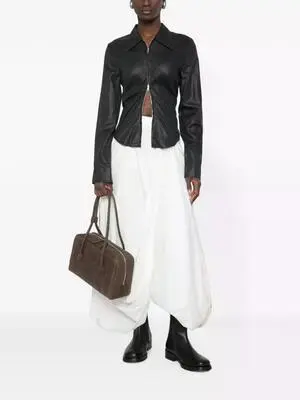 MARGESHERWOOD Logo-embossed Leather Shoulder Bag