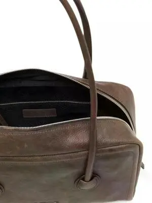 MARGESHERWOOD Logo-embossed Leather Shoulder Bag