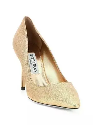 JIMMY CHOO Romy 85 Glitter-effect Pumps