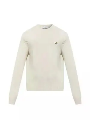 VIVIENNE WESTWOOD Orb-embroidered Sweater - Neutrals