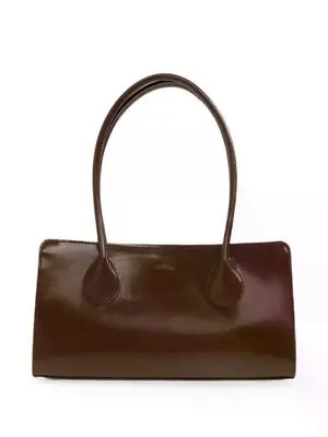 Lié Studio Lou Patent Leather Shoulder Bag - Brown