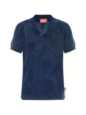 DIESEL® Ribbed-knit T-shirt - Blue