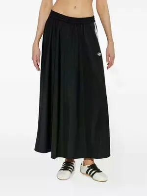 Adidas Firebird Logo-embroidered Midi Skirt