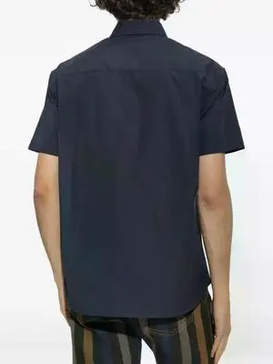 Versace Medusa-embroidered Patch-pocket Shirt