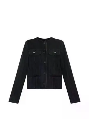 DIESEL® De-grafy Pinstripe Denim Jacket - Black