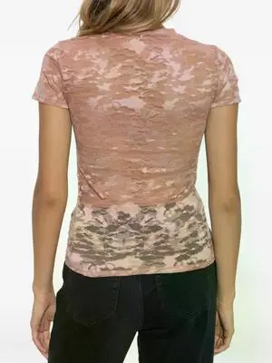DIESEL® Camouflage Lace T-shirt - Pink