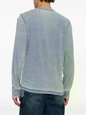 DIESEL® Logo-print Long-sleeve T-shirt