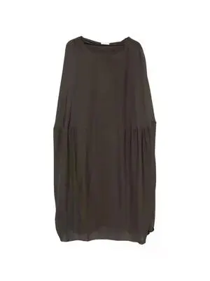RUOHAN Gathered Maxi Skirt - Brown