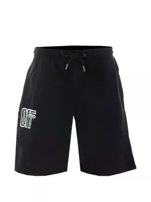 Off-White Motion Arrow Cotton Shorts