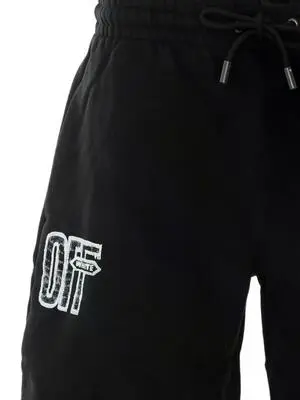 Off-White Motion Arrow Cotton Shorts