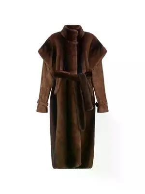 DUCIE Harper Faux-fur Suede Coat