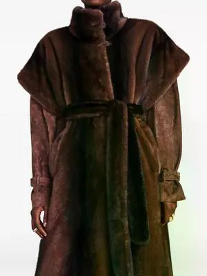 DUCIE Harper Faux-fur Suede Coat