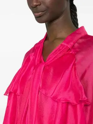 PAPER LACE Ruffled Pussy-bow Blouse