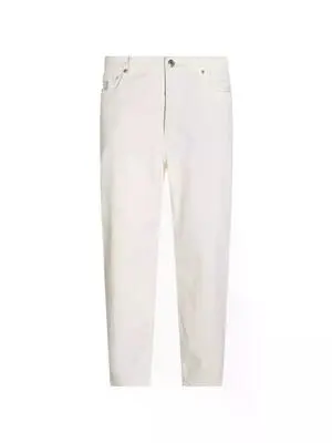Brunello Cucinelli Logo-patch Jeans - Neutrals