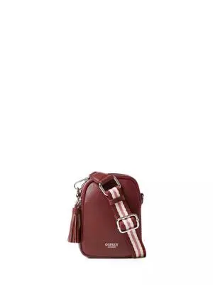 OSPREY Stella Tassel-detail Grained-leather Phone Bag