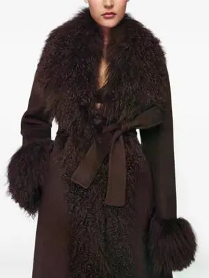 DUCIE Lola Removable Shearling Coat