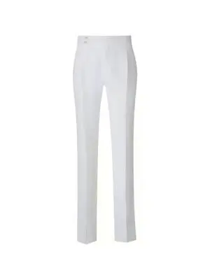 Scabal Linen Tailored Trousers - White