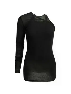 Rick Owens One-shoulder Ribbed Top