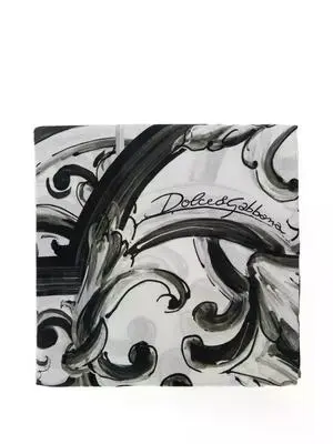 Dolce & Gabbana Majolica-print Beach Towel - White