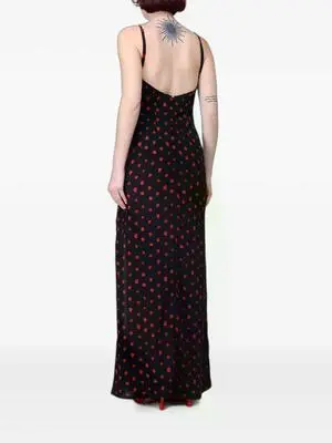 MAR DE MARGARITAS Floral-print Ruffled Maxi Dress