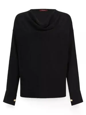 Max Mara Cowl-neck Button-cuff Blouse