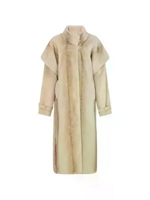DUCIE Harper Suede-panel Coat
