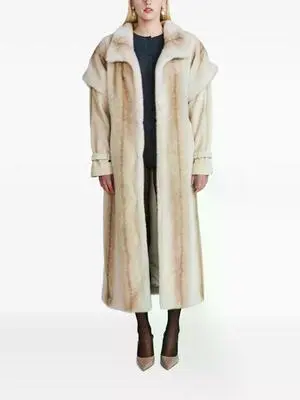 DUCIE Harper Suede-panel Coat