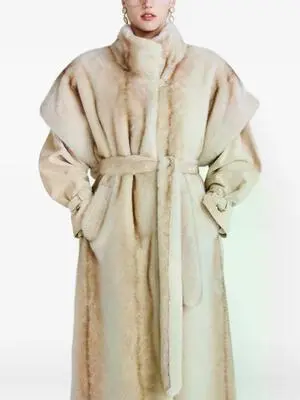 DUCIE Harper Suede-panel Coat